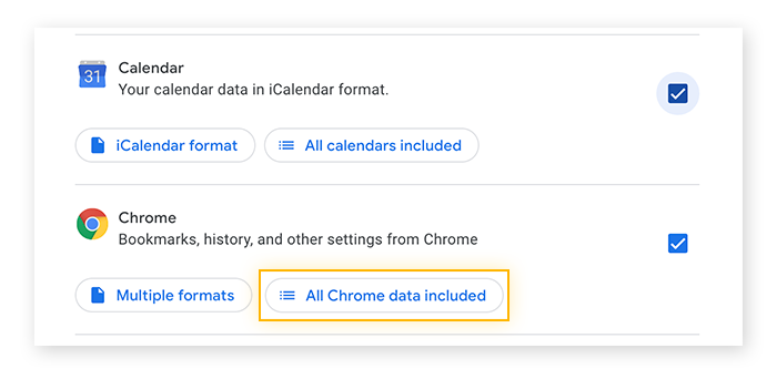 Download Your Google Data with Google Takeout