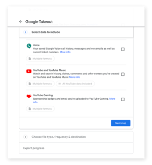Download Your Google Data with Google Takeout