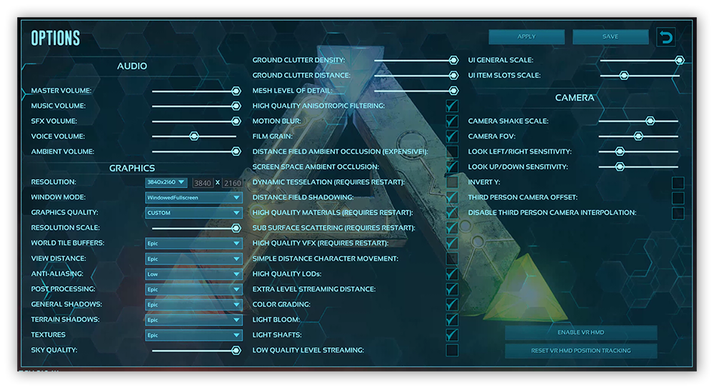 Ark: Survival Evolved - Launch Options & Graphics Settings