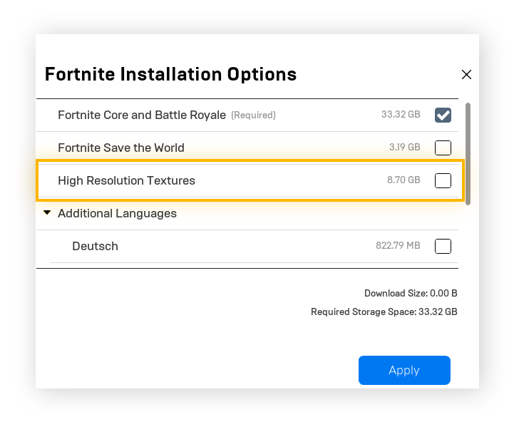 Paramètres Fortnite pour booster la qualité graphique