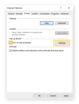 How to Allow or Stop Pop-Ups in Microsoft Edge and IE