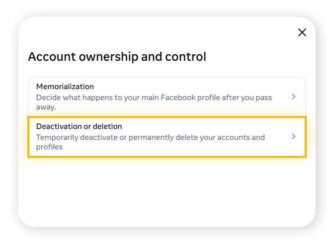 Uw Facebook-account verwijderen of deactiveren