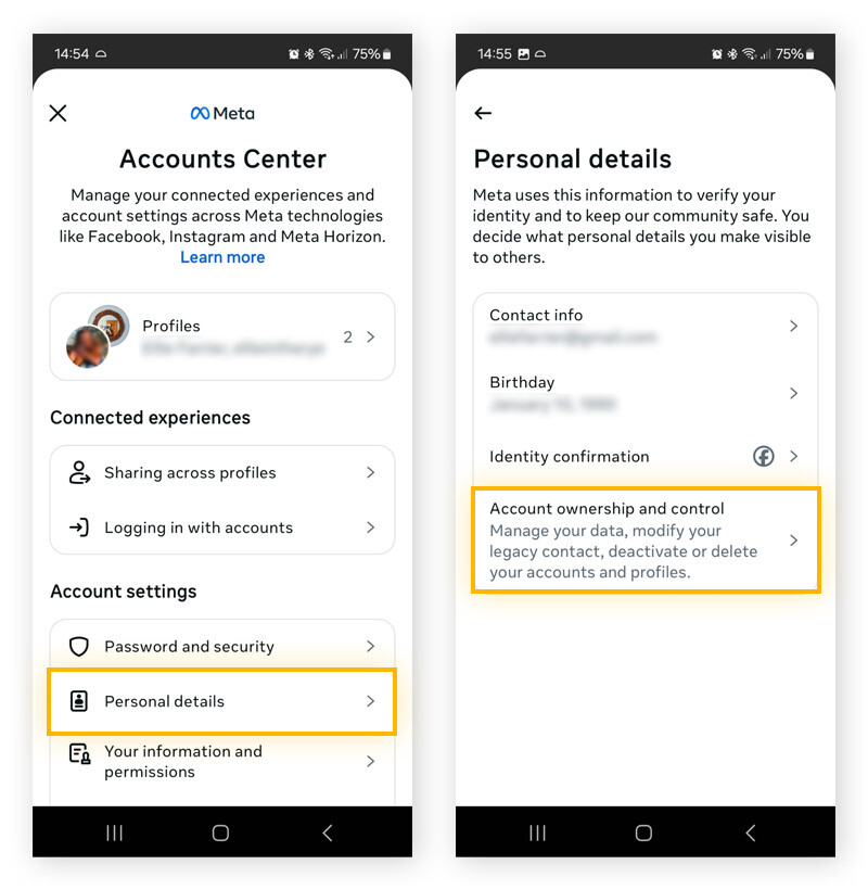 Supprimer ou désactiver votre compte Facebook