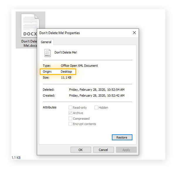 How to Recover & Restore Deleted Files in Windows