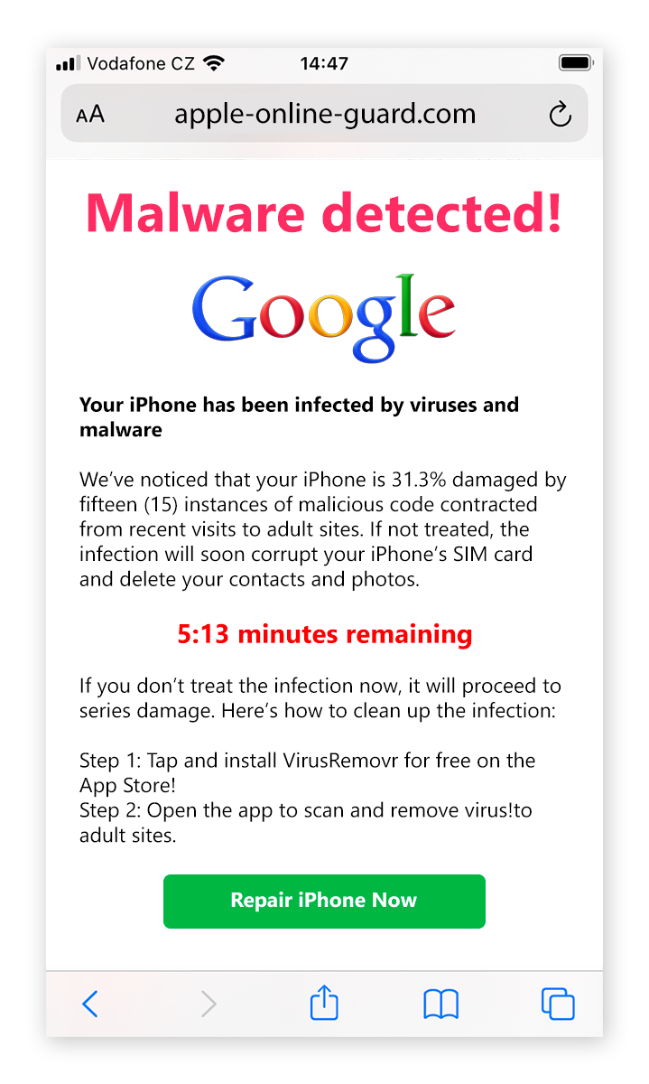 How to Spot a Fake Virus Warning and Avoid It